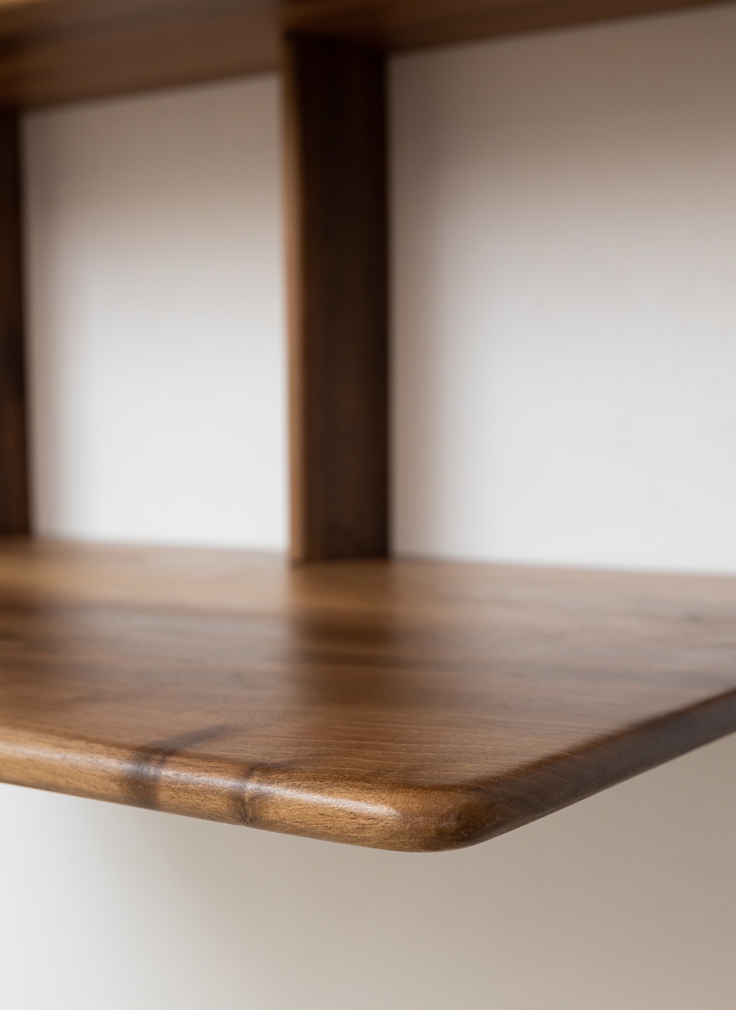 Solid wood shelf by Charlie Pommier